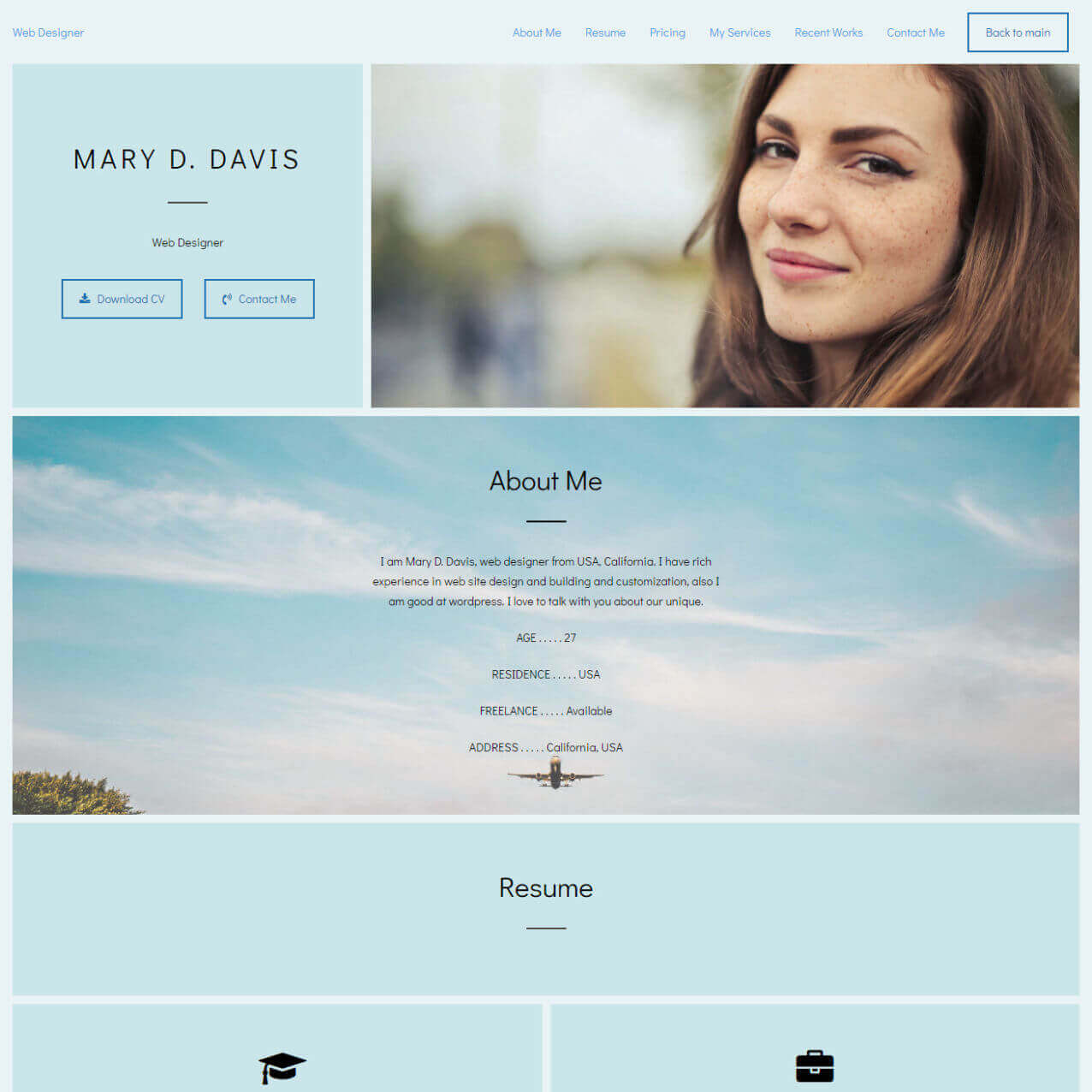 PORTABLE Data science portfolio website template